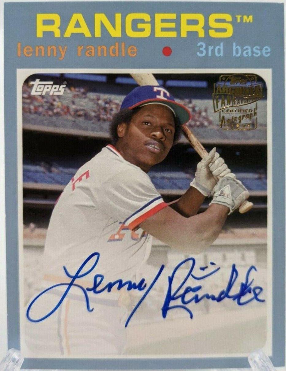 Lenny Randle [Light Blue] #FFA-LR Prices | 2017 Topps Archives Fan ...