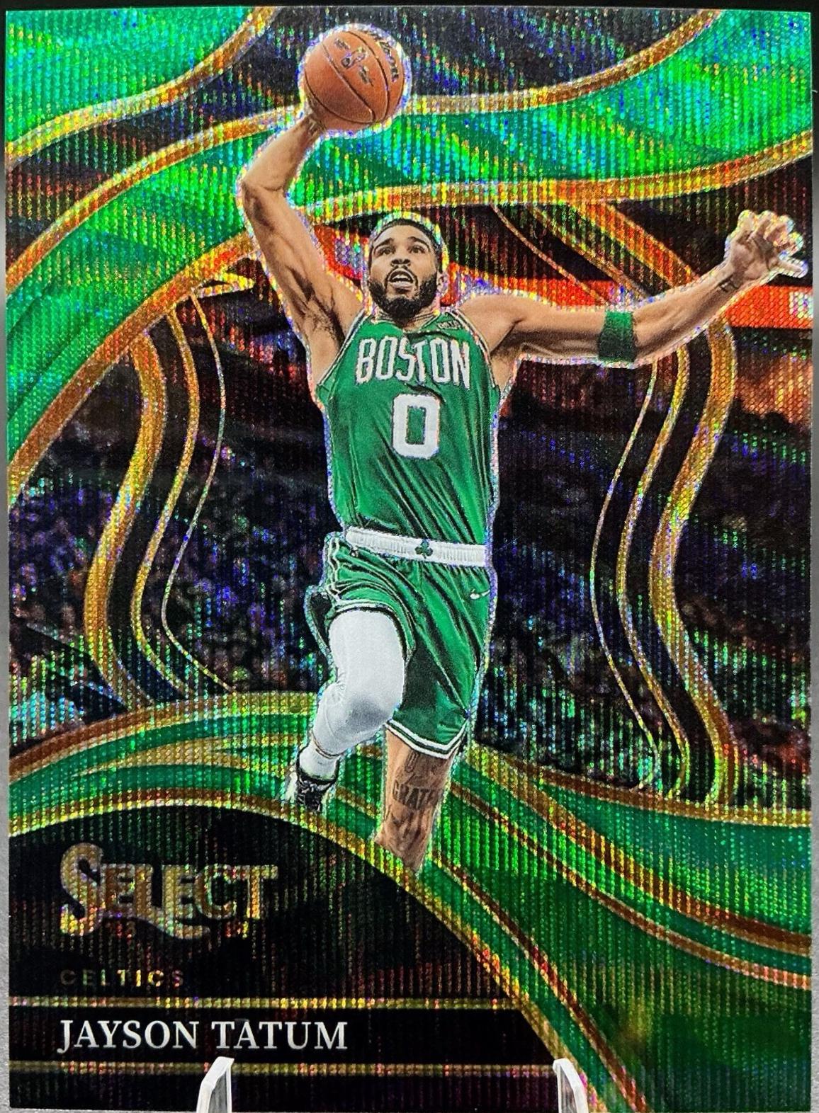 Jayson Tatum [Wave Green Prizm] #245 Prices | 2023 Panini Select ...