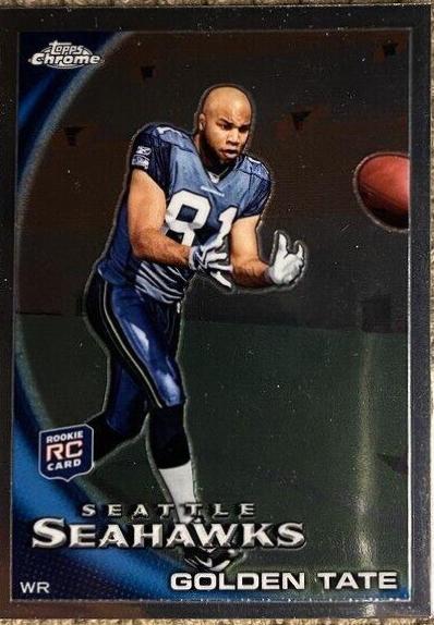 Golden Tate [No Helmet in Photo] #C11 Prices | 2010 Topps Chrome ...
