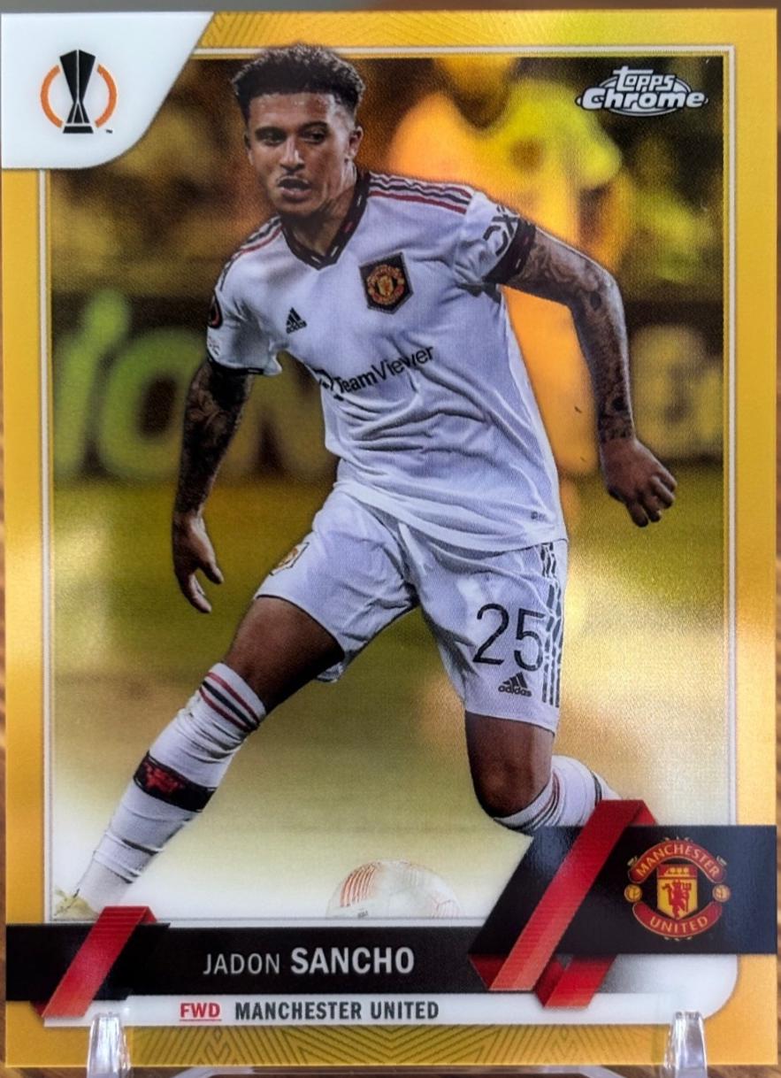 Leroy Sane [Gold Refractor] #186 Prices | 2023 Topps Chrome UEFA Club ...