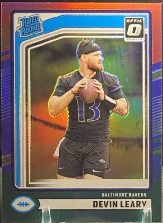 Devin Leary [Red Green Optic Preview Holo] #329 Prices | 2024 Panini ...