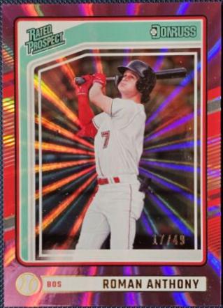 Roman Anthony [Purple Laser] #122 Prices | 2024 Donruss | Baseball Cards