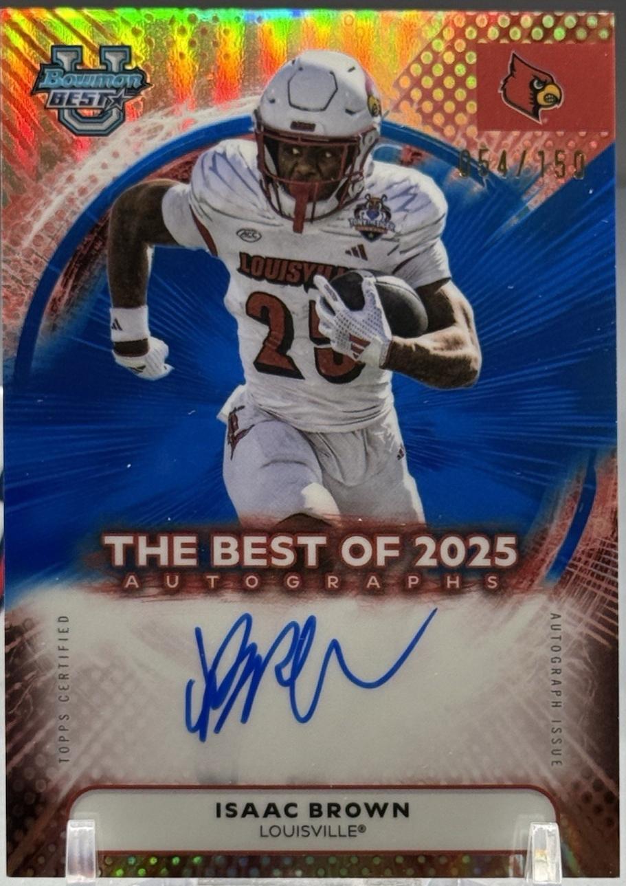 Isaac Brown [Blue] #BOA-IB Prices | 2025 Bowman Best University ...