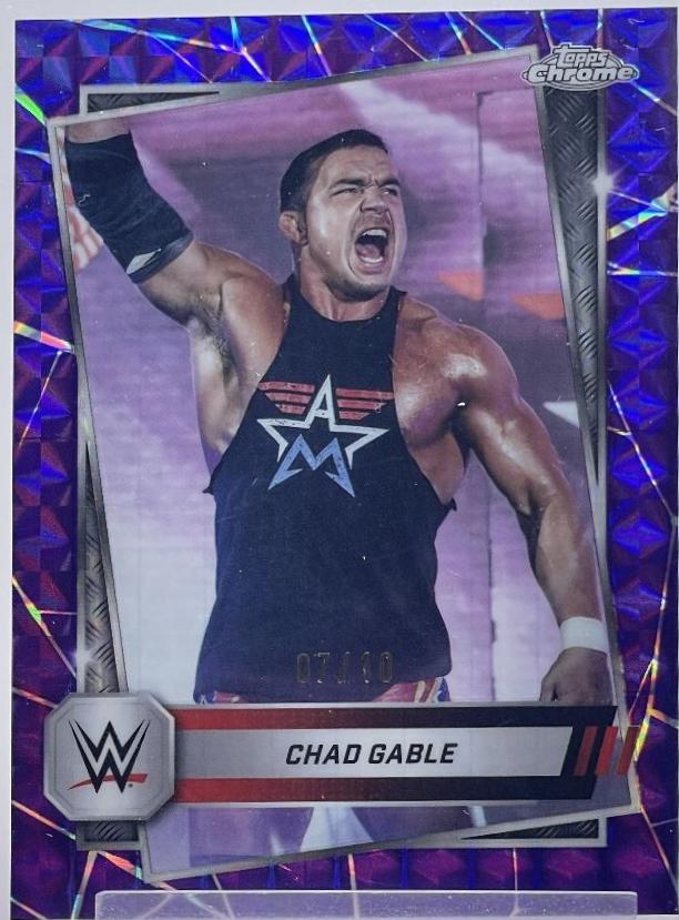Chad Gable [Purple Geometric Refractor] #120 Prices | 2025 Topps Chrome ...