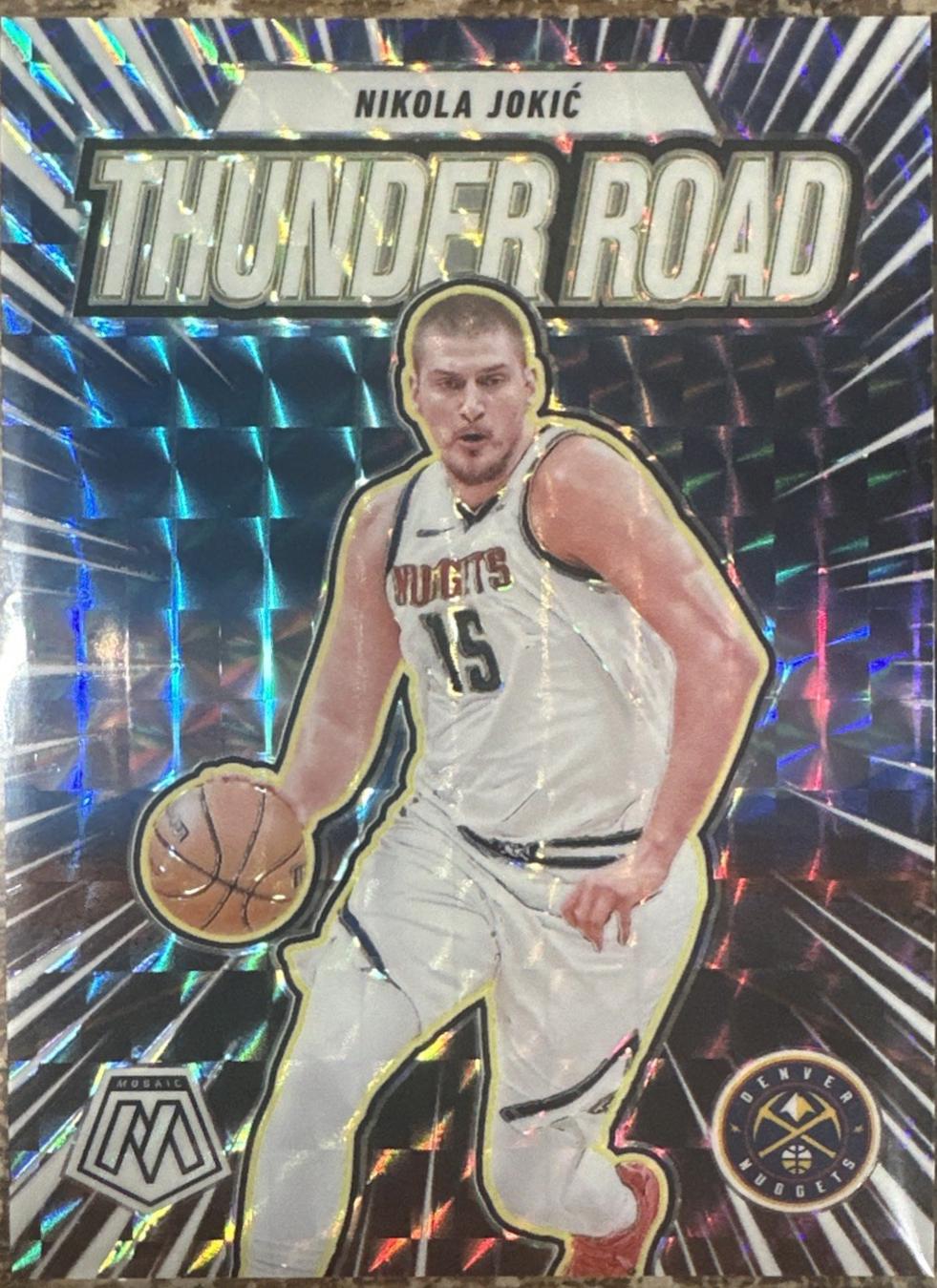Nikola Jokic [White Fluorescent] #13 Prices | 2024 Panini Mosaic ...