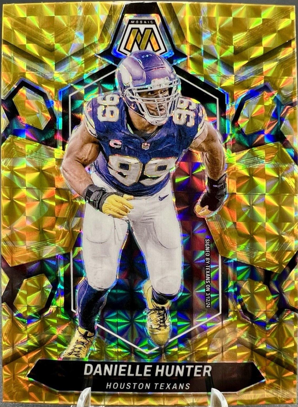 Danielle Hunter [Yellow Reactive] #91 Prices | 2024 Panini Mosaic ...
