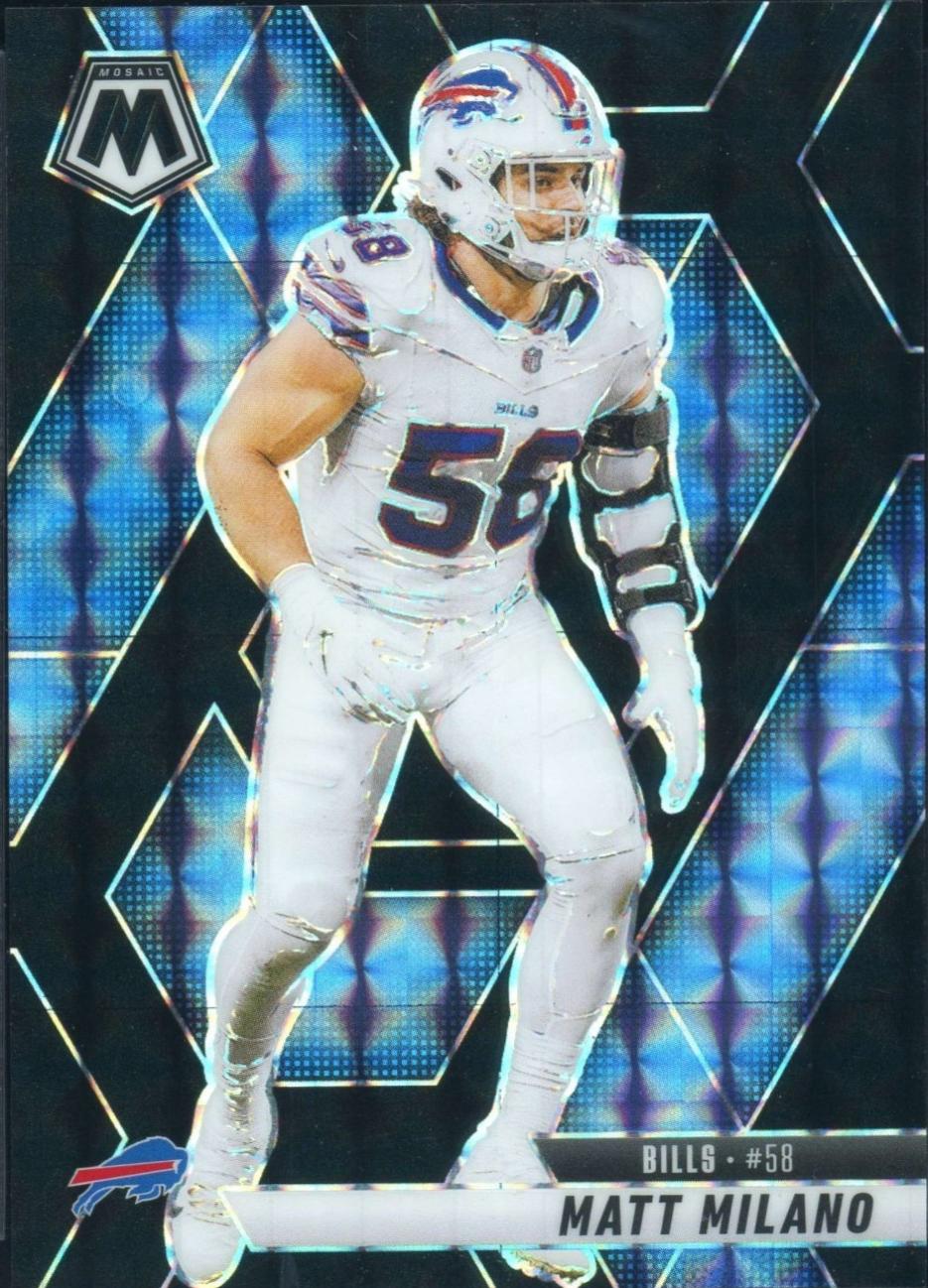 Matt Milano [Mosaic Black] #241 Prices | 2025 Panini Mosaic | Football ...