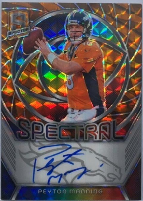 Peyton Manning [Neon Orange] #SS-PMG Prices | 2024 Panini Spectra ...
