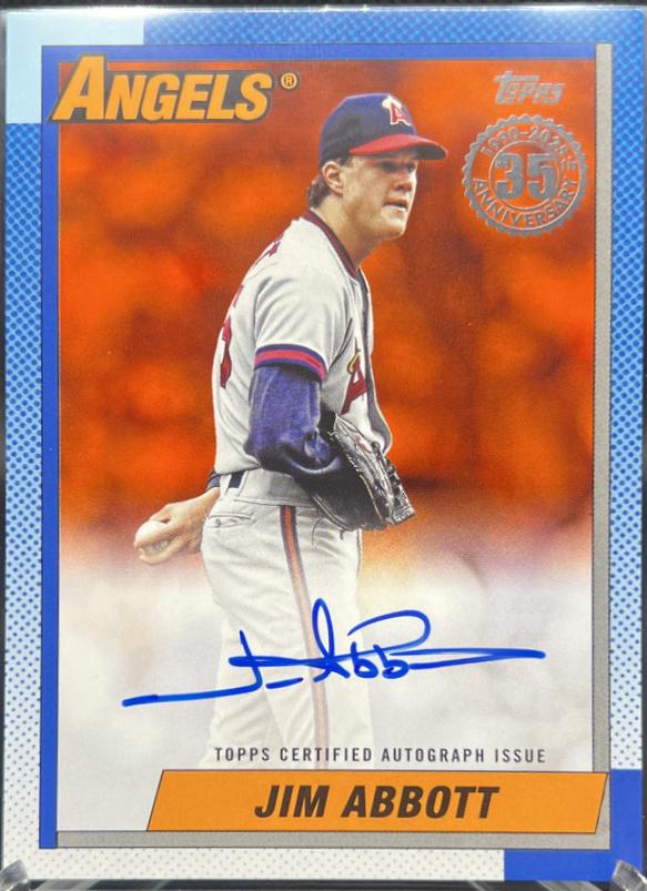 Jim Abbott [Orange] #90A-JA Prices | 2025 Topps 1990 Autograph ...