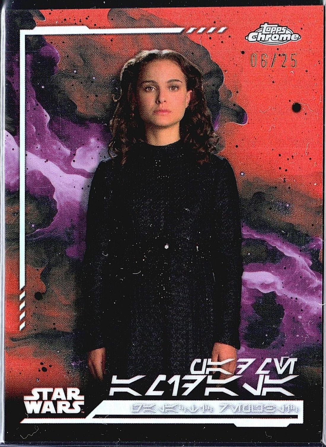 Padme Amidala [Orange Refractor Aurebesh Variation] #AV-130 Prices ...