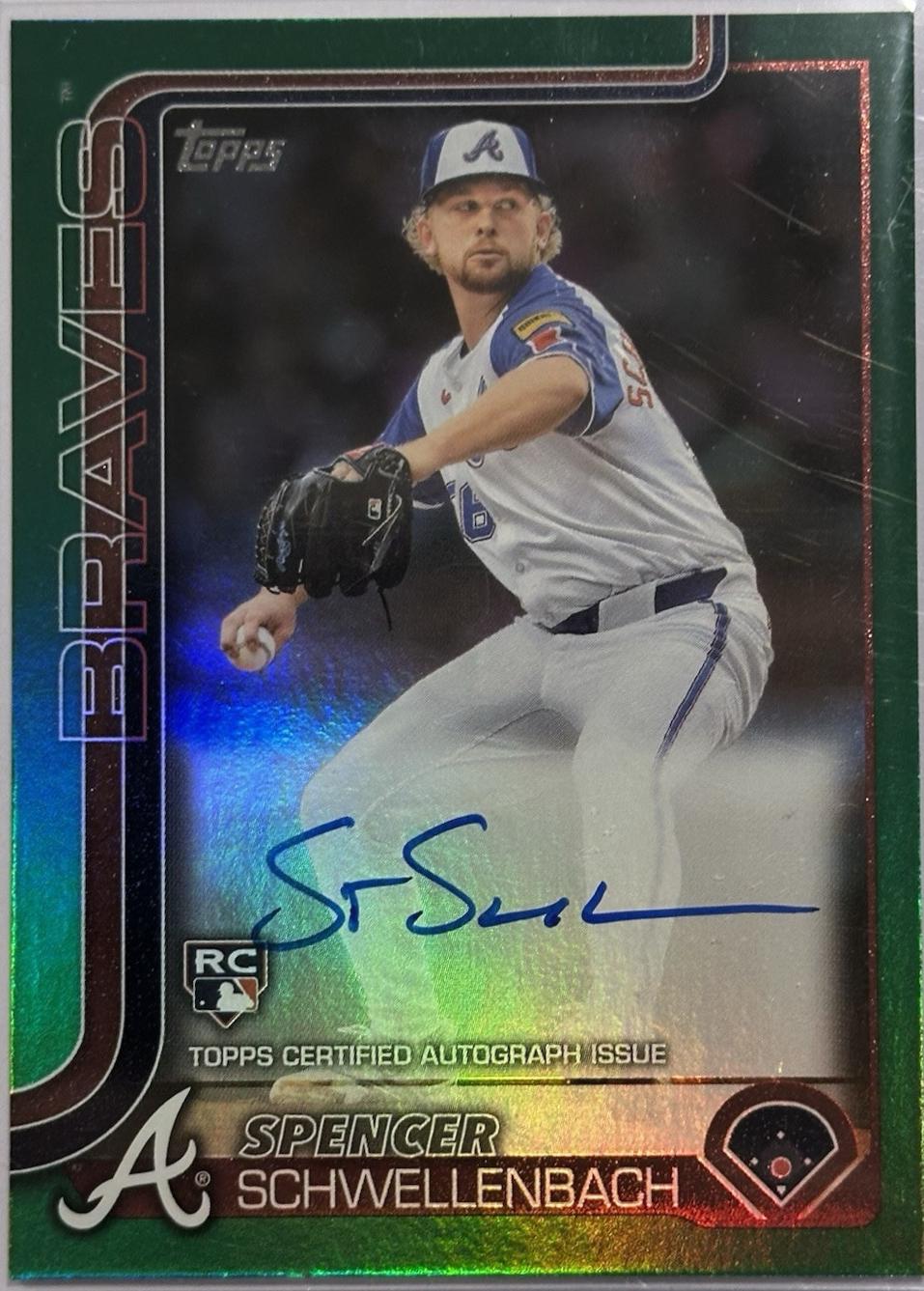 Spencer Schwellenbach [Green Foil Flagship Real One Autograph] #103 ...
