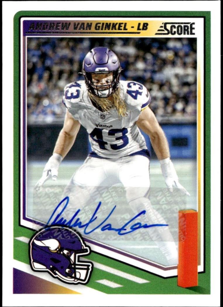 Andrew Van Ginkel [Green Signature] #152 Prices | 2025 Panini Score ...