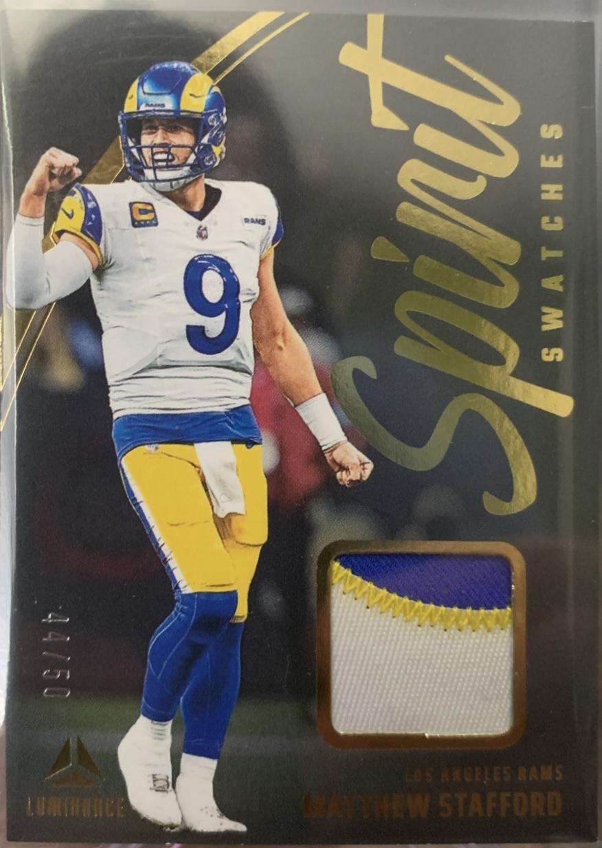 Matthew Stafford [Gold] #SSW-MST Prices | 2025 Panini Luminance Spirit ...