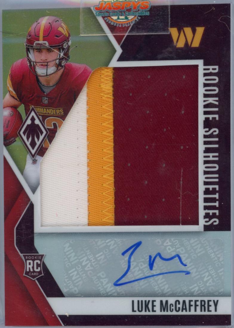 Luke McCaffrey #RS-LMC Prices | 2024 Panini Phoenix Rookie Silhouettes ...