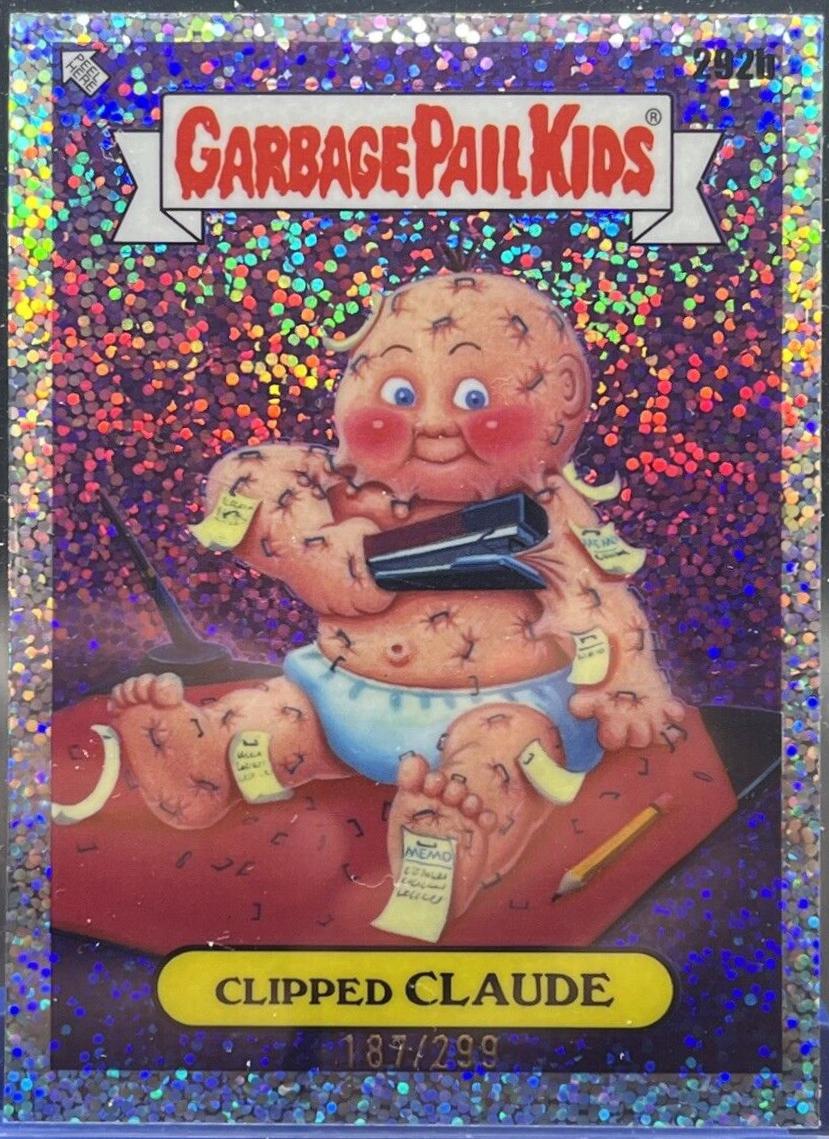 Clipped CLAUDE [Magenta Refractor] #292b Prices | 2024 Garbage Pail Kids Chrome | GPK Cards