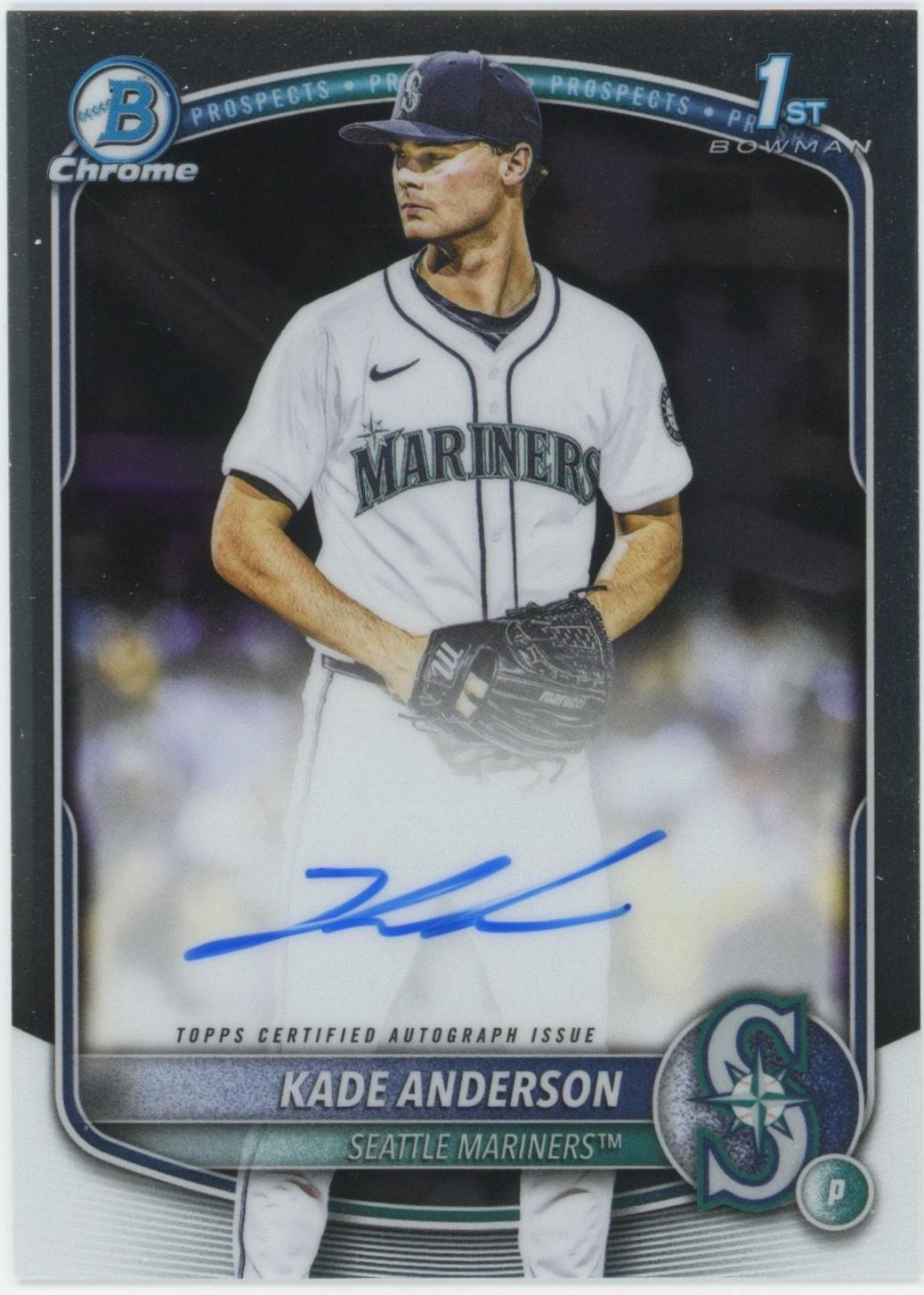 Kade Anderson #CPA-KA Prices | 2025 Bowman Draft Chrome Prospect ...