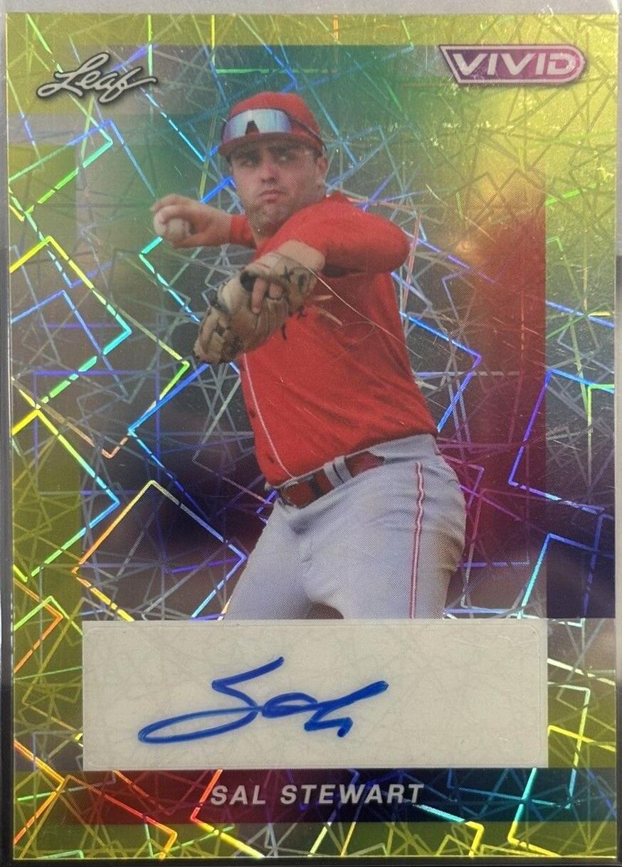 Sal Stewart [Yellow Laser] #BA-SS3 Prices | 2023 Leaf Vivid Autograph ...