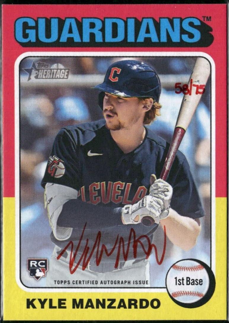 Kyle Manzardo [Red Ink Special Edition] #ROA-KM Prices | 2024 Topps ...