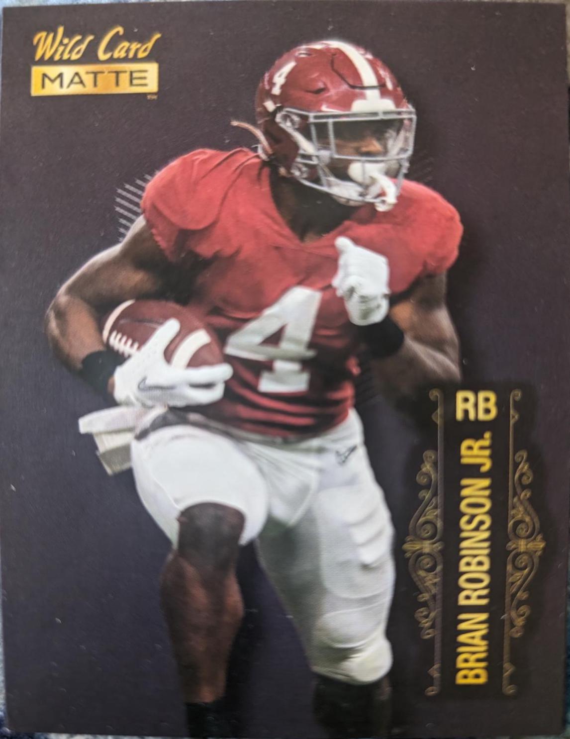 Brian Robinson Jr. [Black] #MB-8 Prices [Rookie] | 2022 Wild Card Matte ...