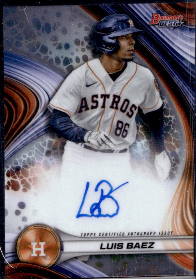 Luis Baez #B24-LB Prices | 2024 Bowman’s Best Best of 2024 Autograph ...