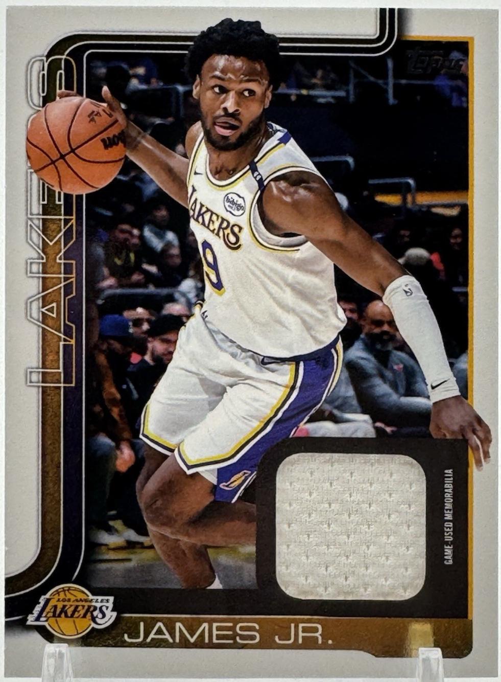 Bronny James Jr. #FRO-BJJ Prices | 2025 Topps Flagship Real One Relic ...