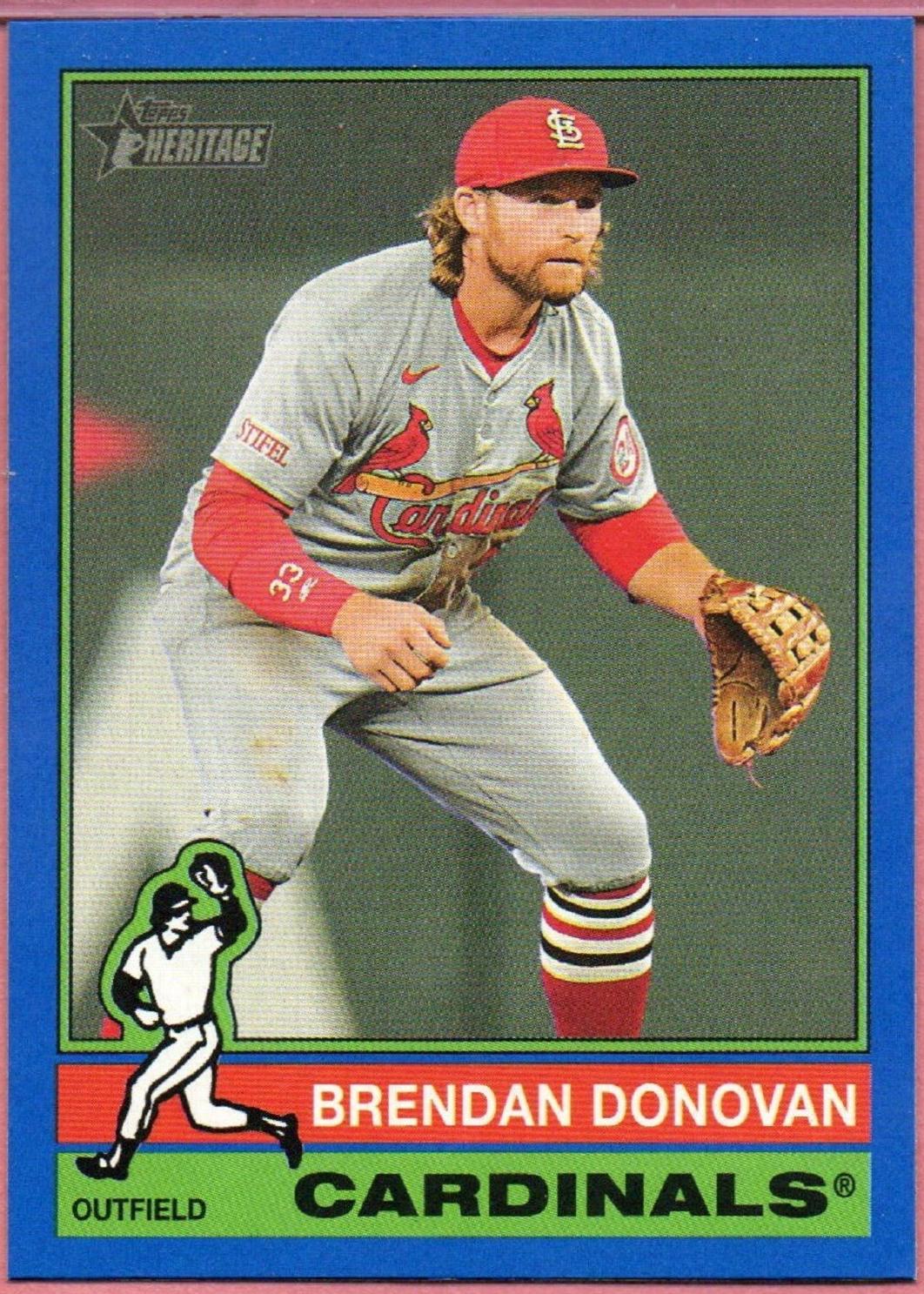 Brendan Donovan [Dark Blue Border] #225 Prices | 2025 Topps Heritage ...