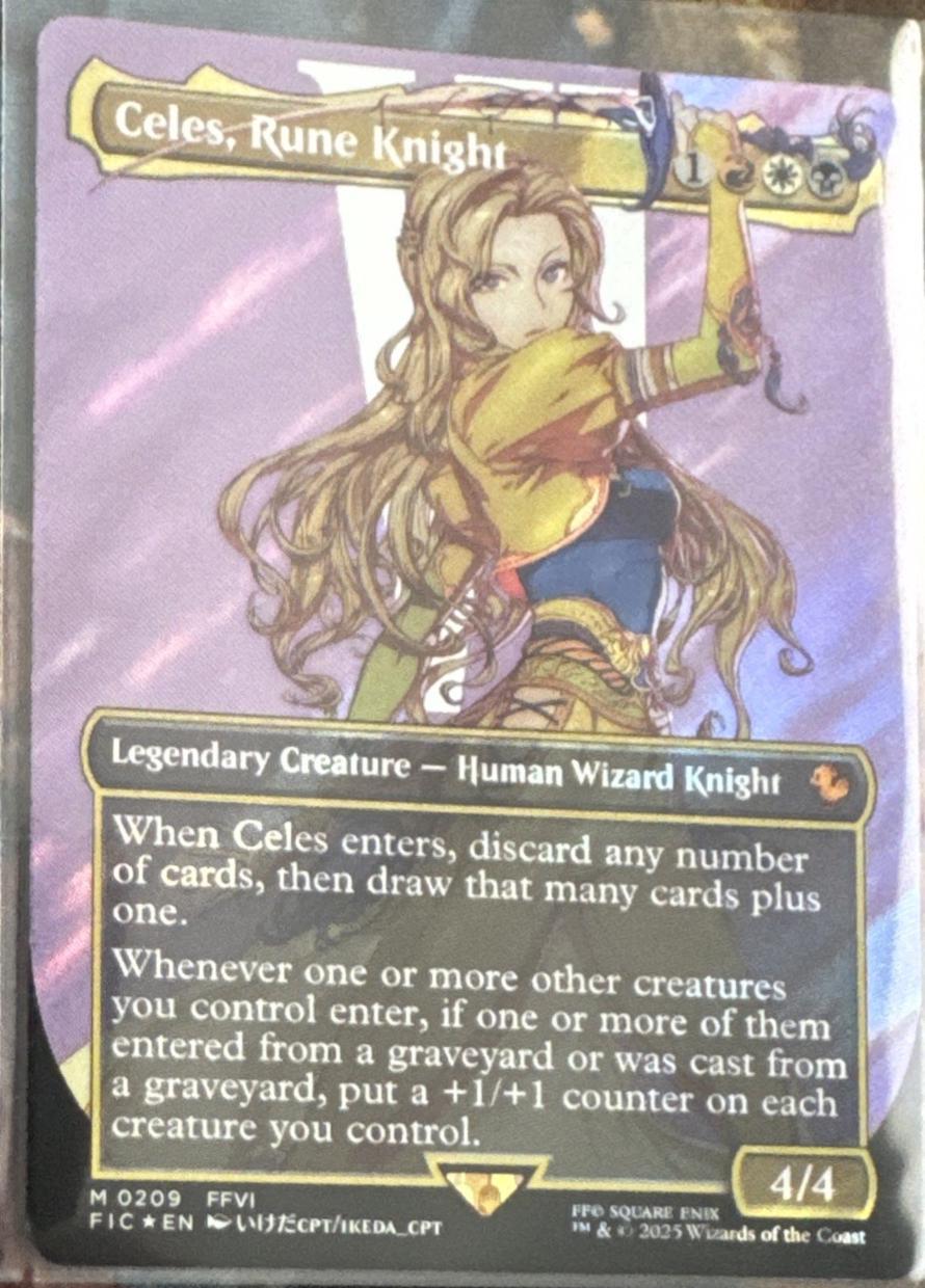 Celes, Rune Knight [Borderless Surge Foil] #209 Precios | Magic Final ...