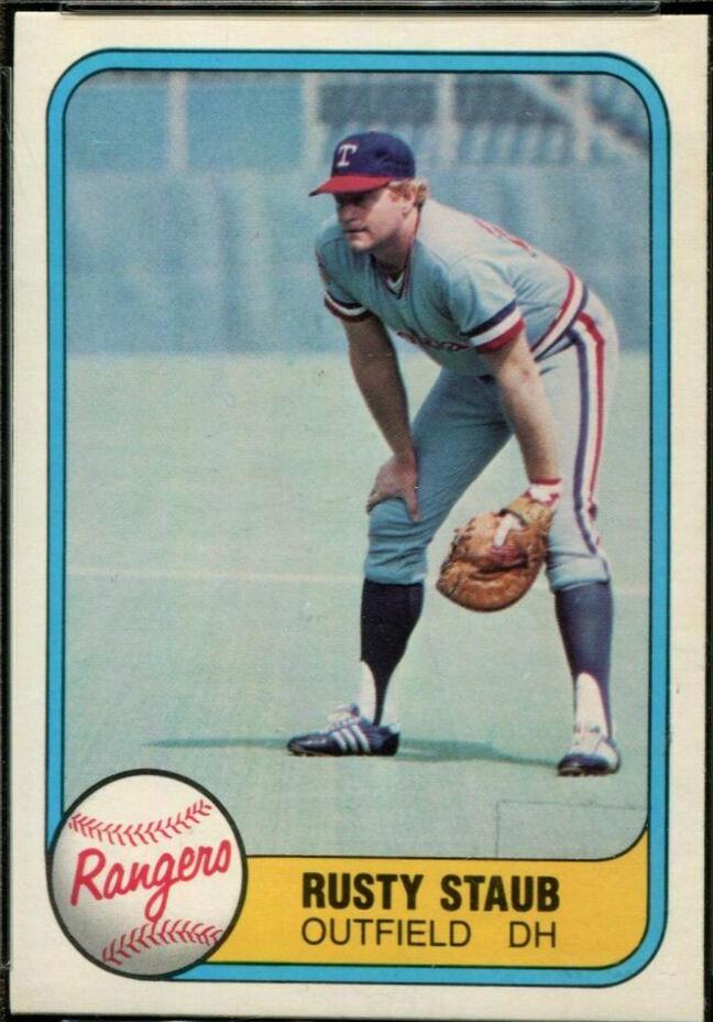 Rusty Staub #629 Prices | 1981 Fleer | Baseball Cards