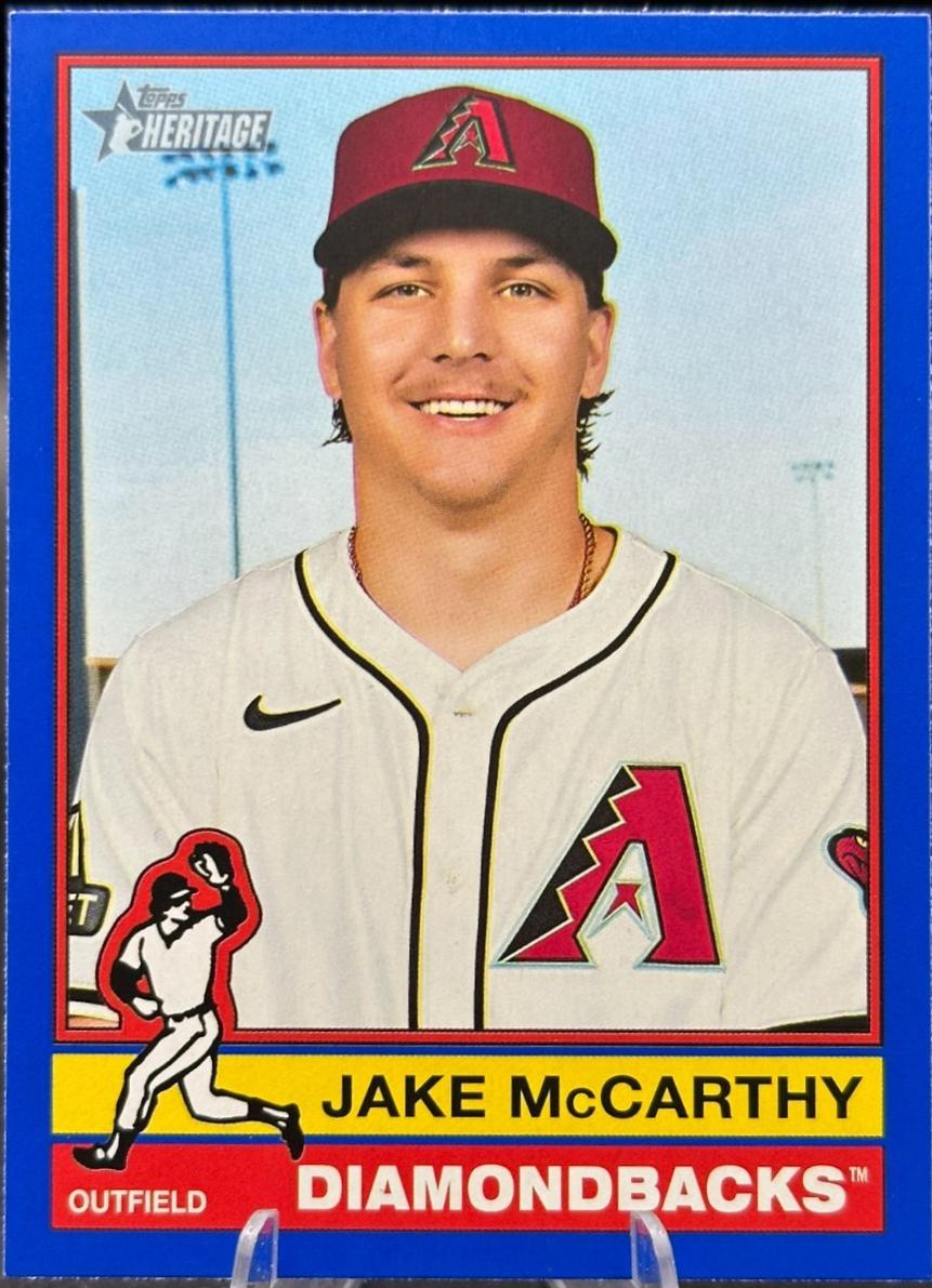 Jake Mccarthy [Blue Chrome] #473 Prices | 2025 Topps Heritage ...