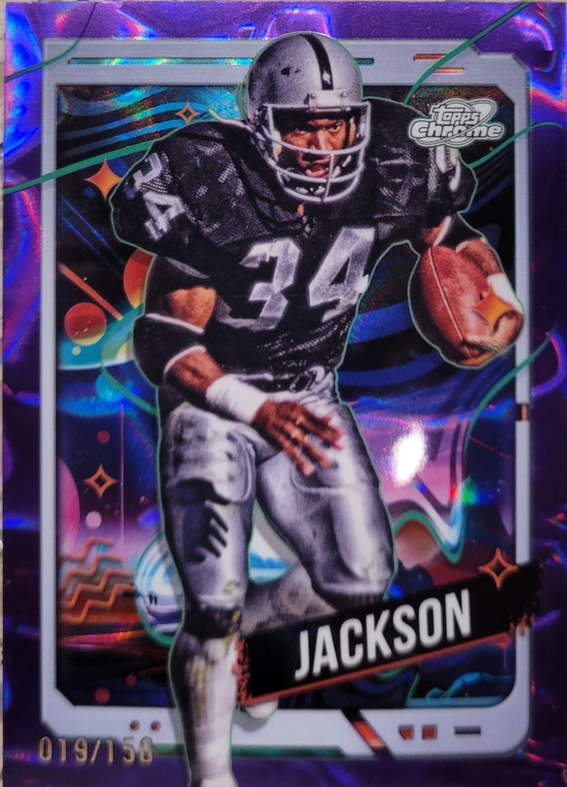 Bo Jackson [Purple Nebula Refractor] #74 Prices | 2024 Topps Cosmic ...