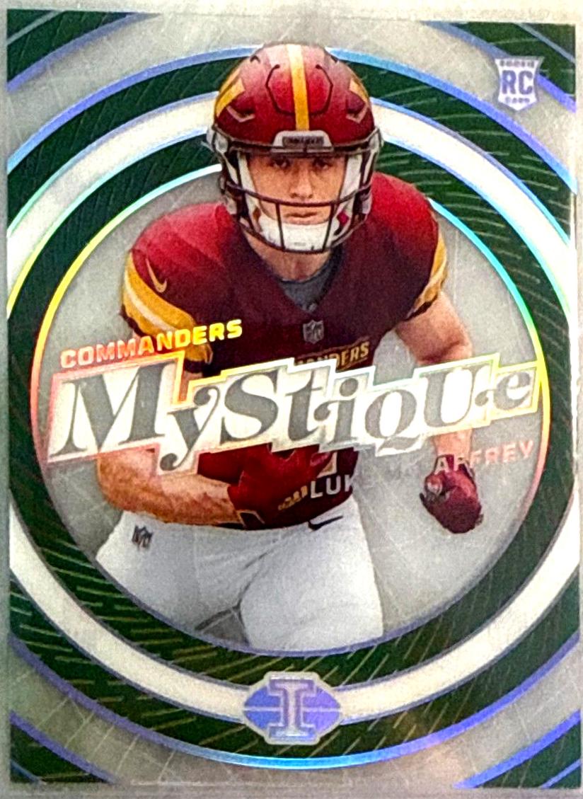 Luke McCaffrey [Emerald] #30 Prices | 2024 Panini Illusions Mystique ...
