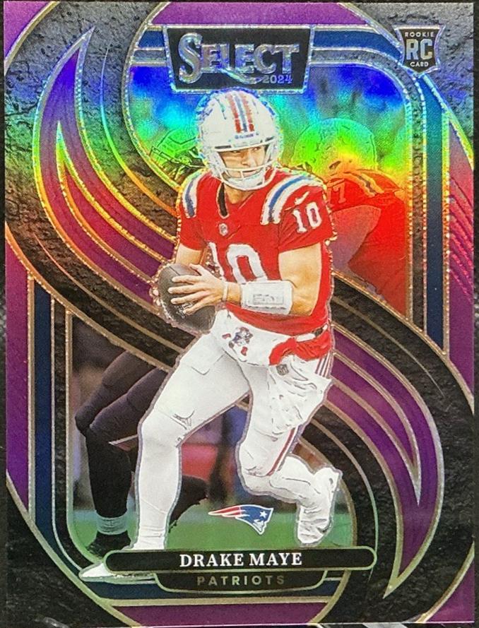 Drake Maye [Purple Prizm] #113 Prices | 2024 Panini Select | Football Cards