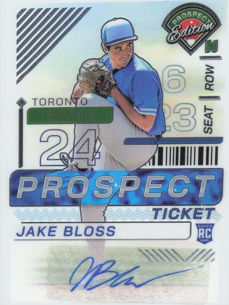 Jake Bloss [Holo Ticket Signature] #186 Prices | 2024 Panini Prospect ...