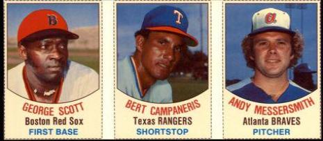 Scott, Campaneris, Messersmith [Hand Cut Panel] Prices | 1977 Hostess ...