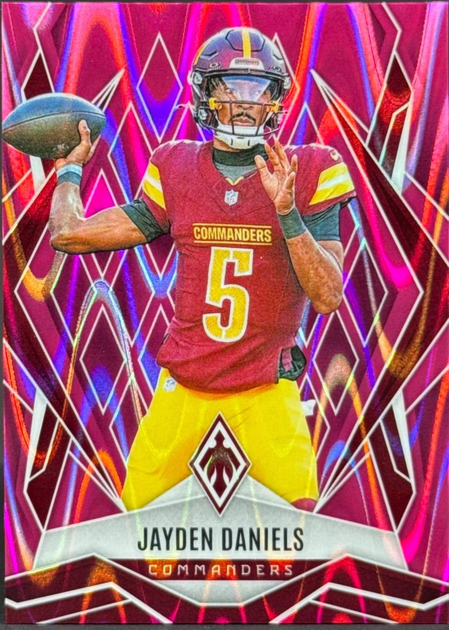 Jayden Daniels [Pink Seismic] #8 Prices | 2025 Panini Phoenix ...