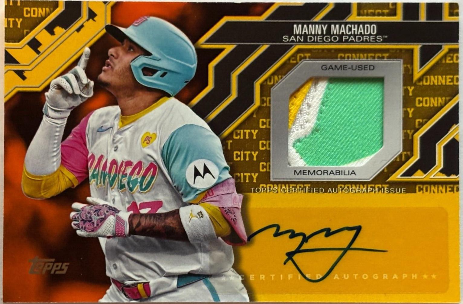 Manny Machado [Orange] #CCAR-MMA Prices | 2025 Topps City Connect ...