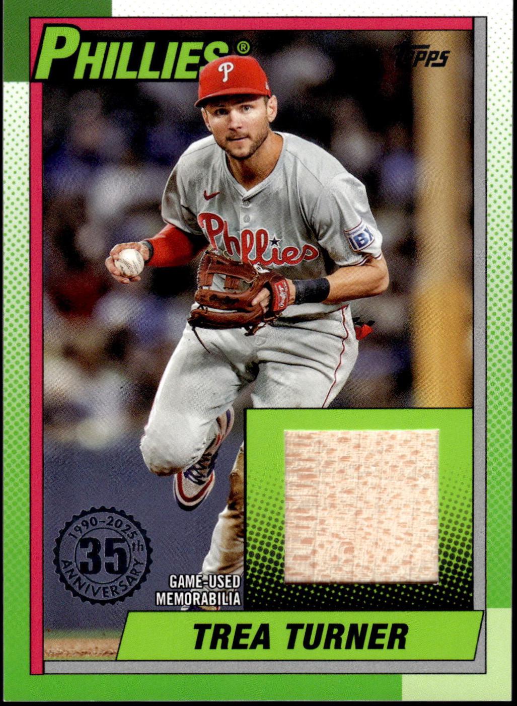 Trea Turner #T90R-TT Prices | 2025 Topps 1990 Relic | Baseball Cards