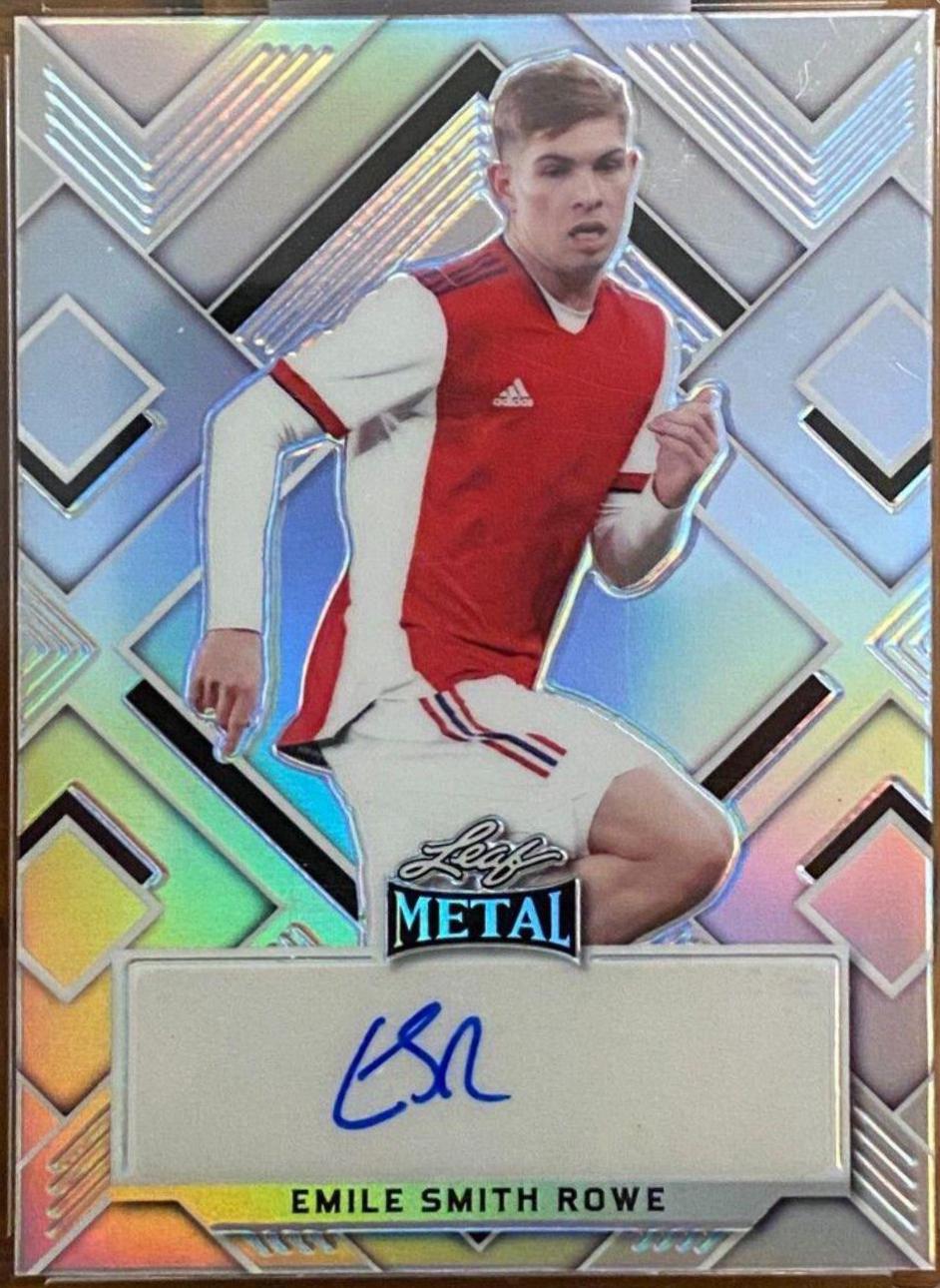 Emile Smith Rowe [Prismatic Blue] #BA-ESR Prices | 2022 Leaf Metal ...