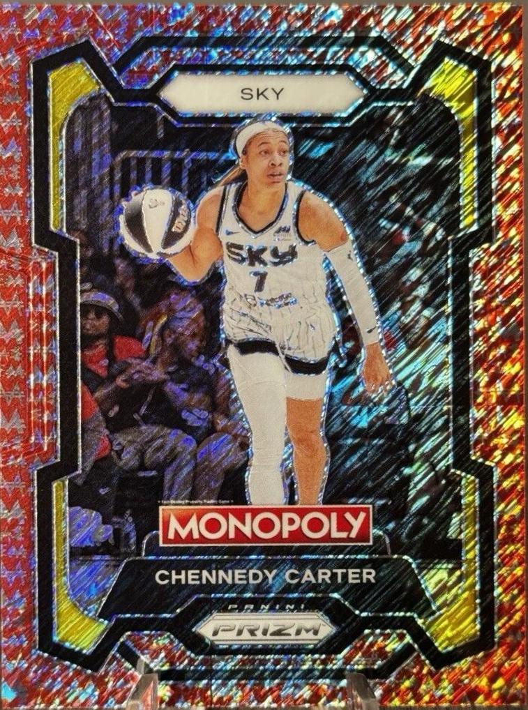 Chennedy Carter [Red Shimmer] #52 Prices | 2024 Panini Prizm Monopoly ...
