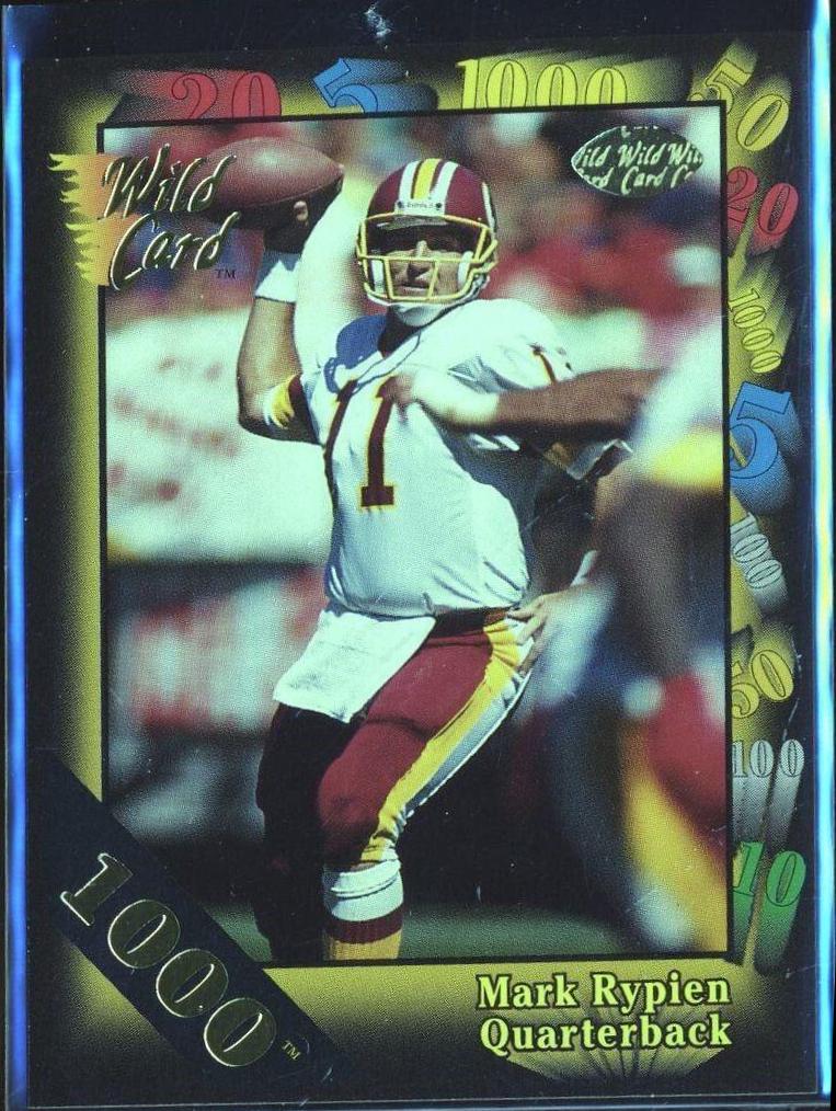 Mark Rypien [1000 Stripe] #51 Prices | 1991 Wild Card | Football Cards