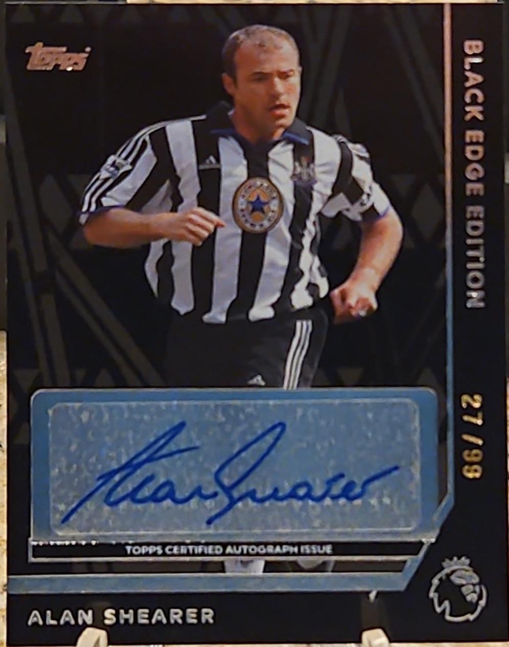 Alan Shearer #BEA-AS Prices | 2025 Topps Premier League Black Edge ...