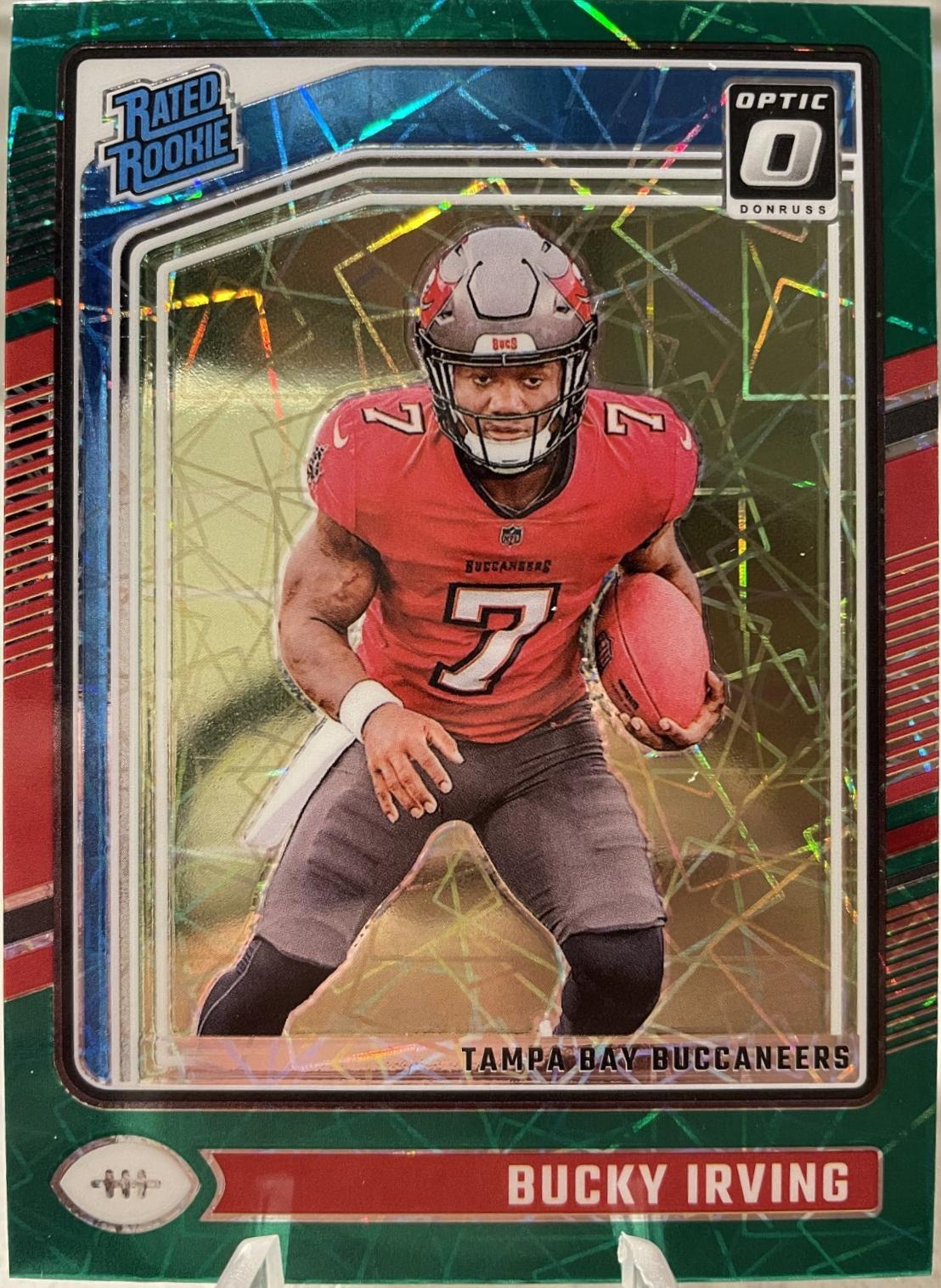 Bucky Irving [Green Velocity] #216 Prices [Rookie] | 2024 Panini ...