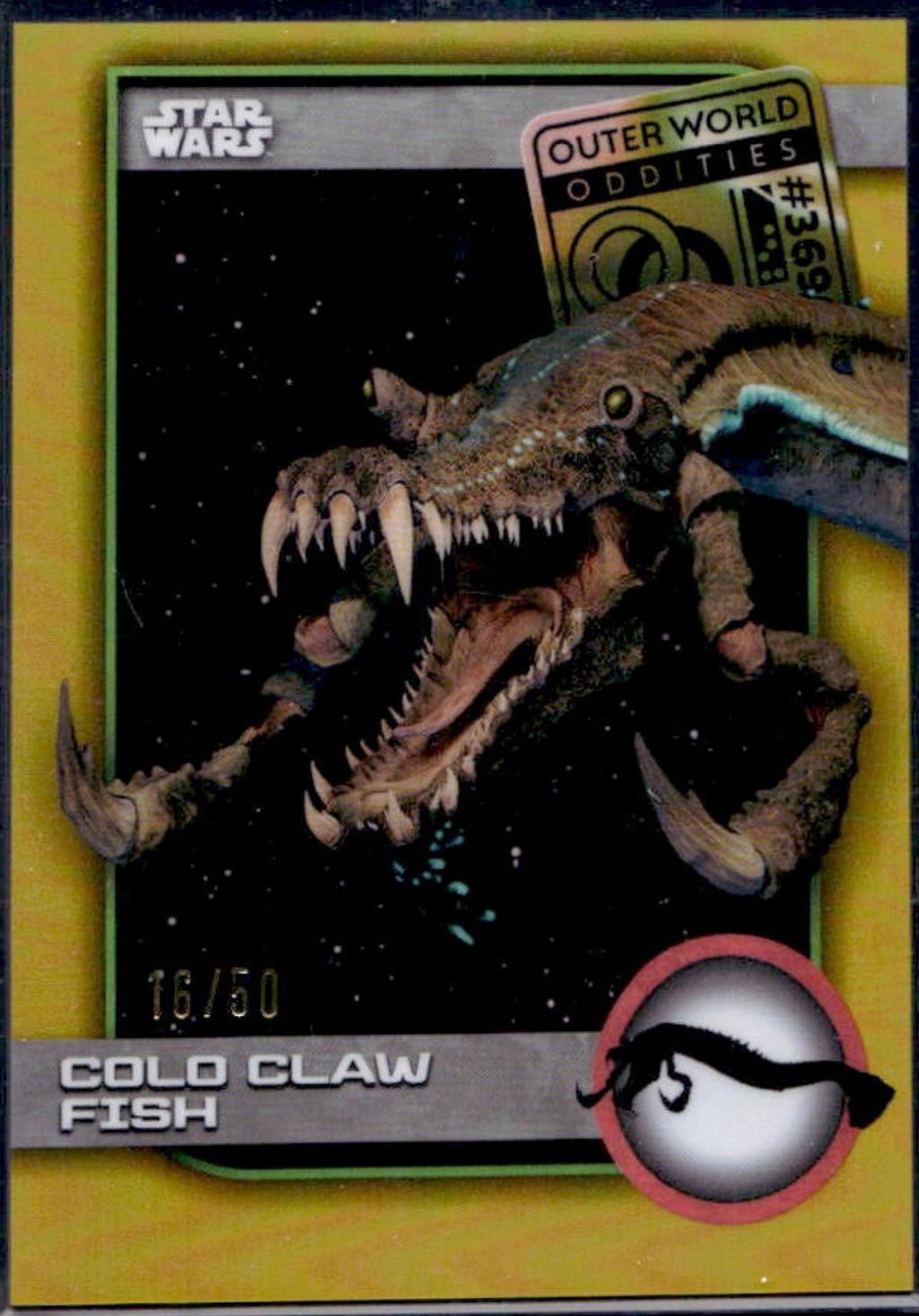 Colo Claw Fish [Gold Refractor] #UO-3 Prices | Star Wars 2025 Topps ...