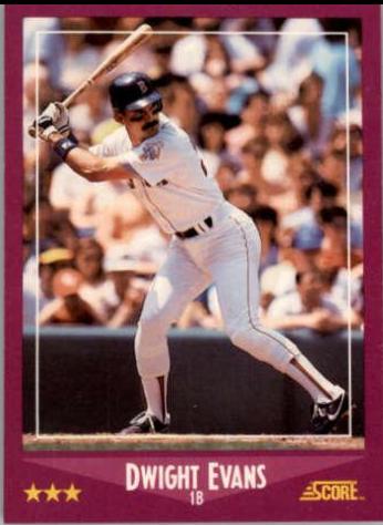 Dwight Evans #65 Prices | 1988 Score | Baseball Cards