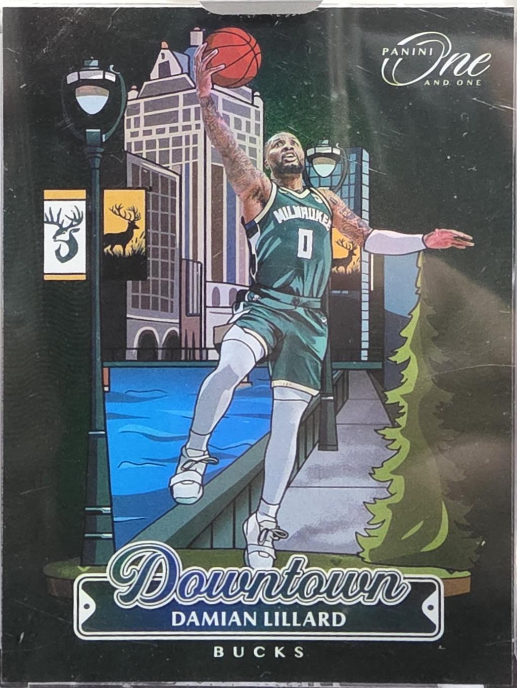 Damian Lillard #12 Prices | 2024 Panini One and One Downtown ...