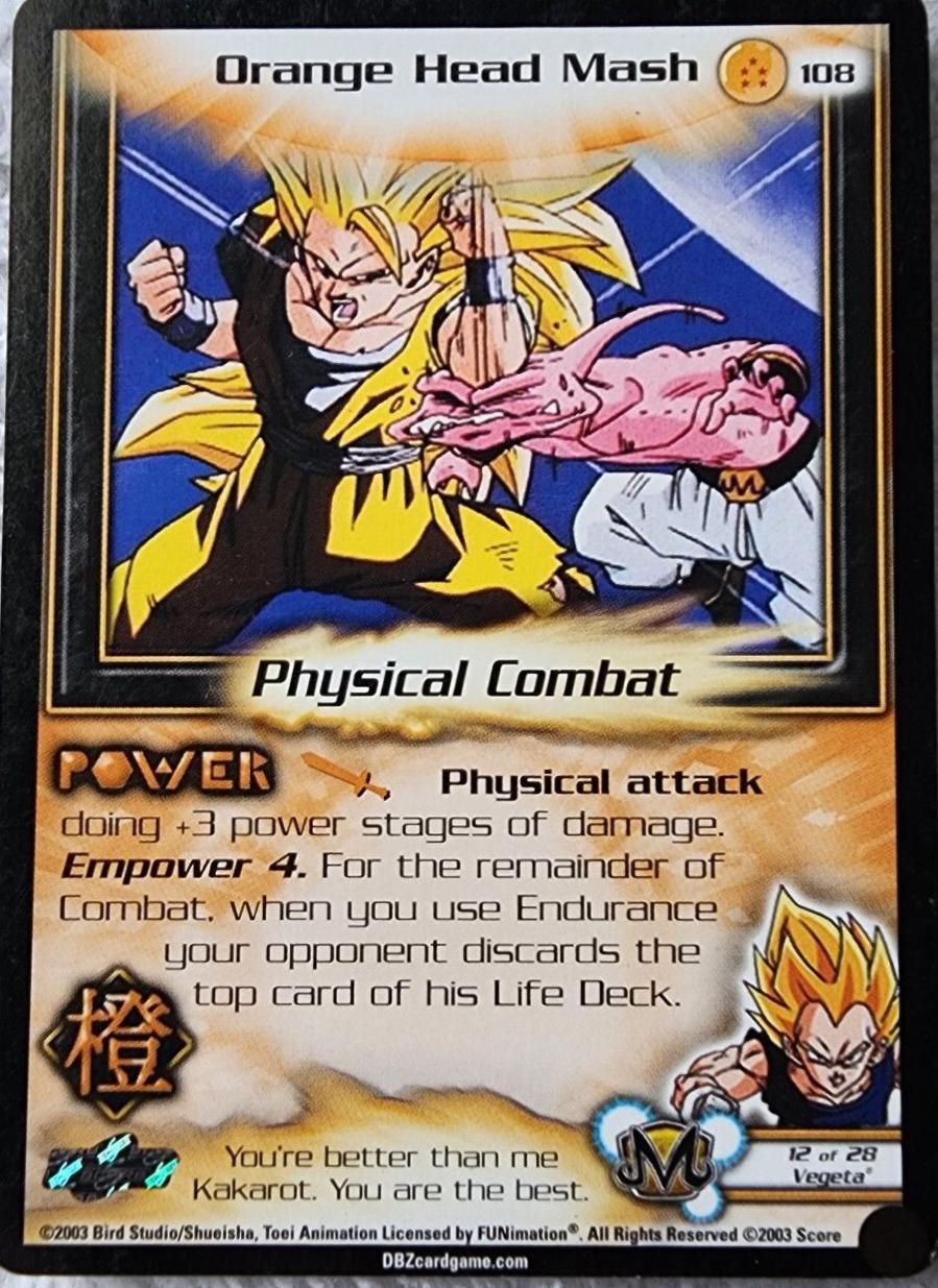 Orange Head Mash 108 Prices | Dragon Ball Z Kid Buu Saga | Dragon Ball ...