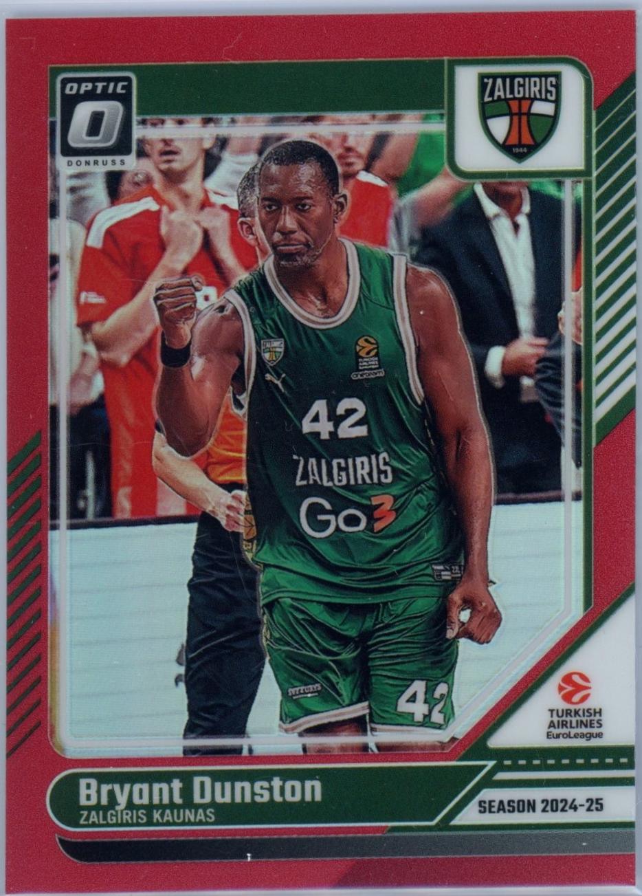 Bryant Dunston [Red Optic] #134 Prices | 2024 Panini Donruss EuroLeague ...