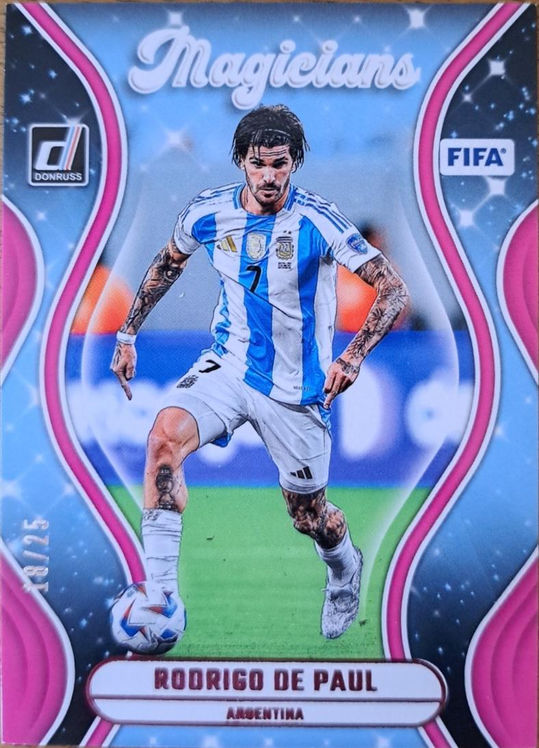 Rodrigo de Paul [Pink] #19 Prices | 2024 Panini Donruss Magicians ...