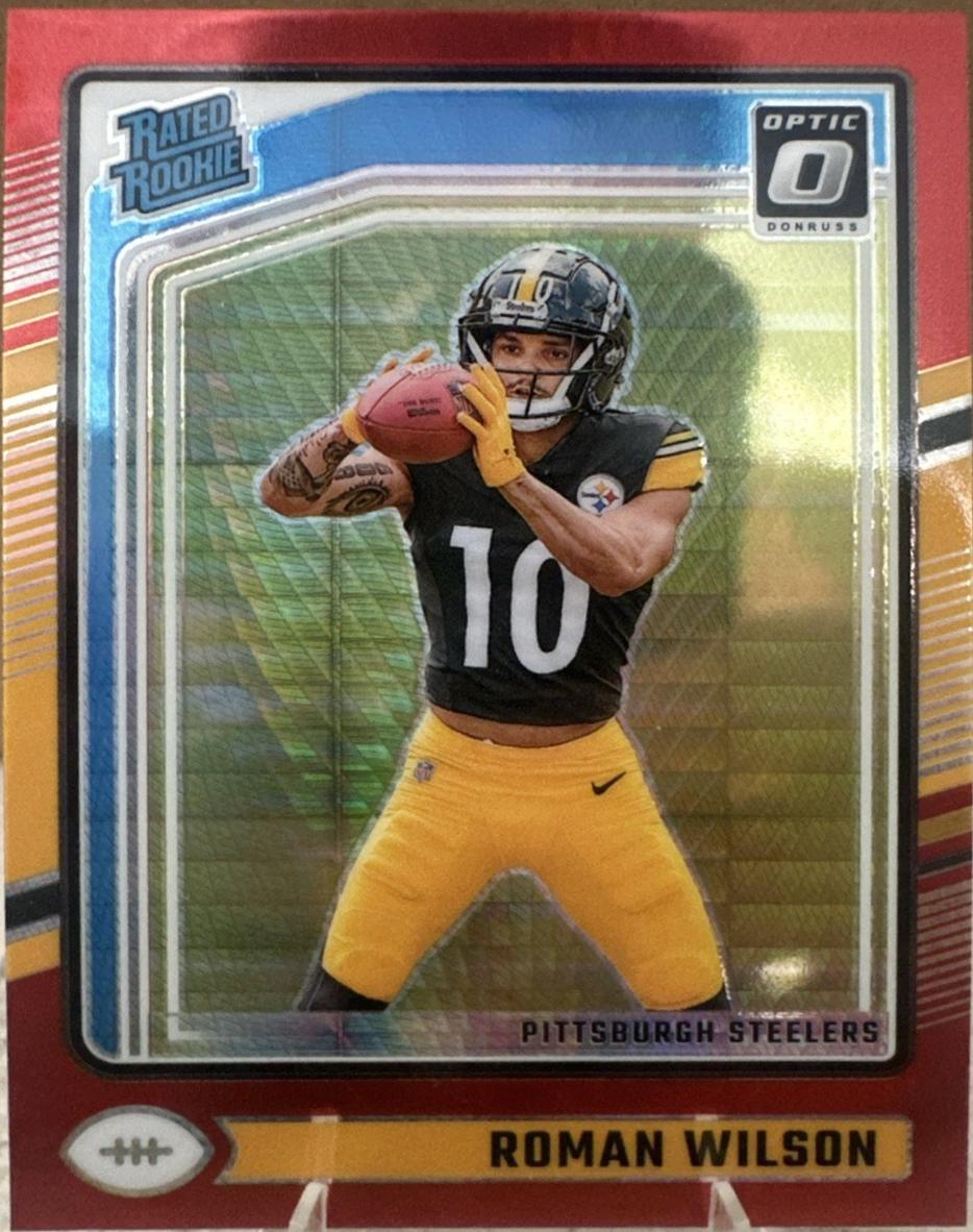 Roman Wilson [Autograph Red] #285 Prices | 2024 Panini Donruss Optic ...