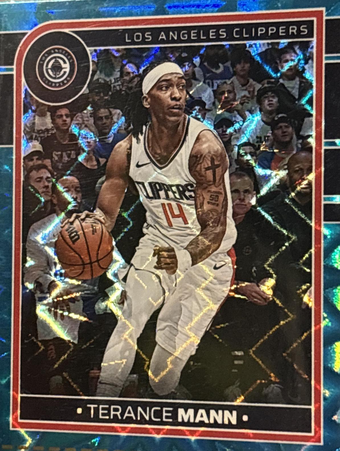 Terance Mann [Teal Explosion] #189 Prices | 2024 Panini NBA Hoops ...